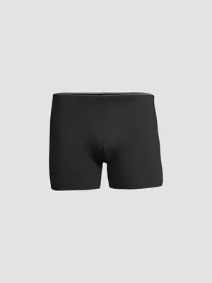 Hanro Cotton Superior Long-leg Boxer Briefs - Black