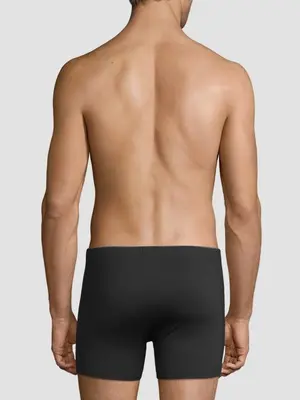 Hanro Cotton Superior Long-leg Boxer Briefs - Black
