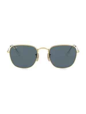 Ray-ban Rb3857 51mm Square Metal Sunglasses Blue