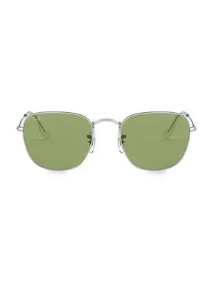 Ray-ban Rb3857 51mm Square Metal Sunglasses Silver