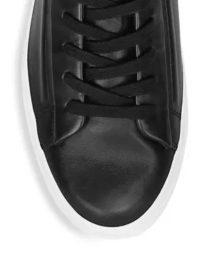 Vince Fynn Leather High-top Sneakers