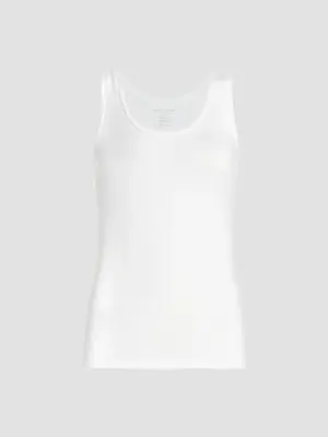 Majestic Filatures Soft Touch Scoop-neck Tank Blanc