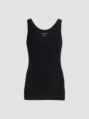 Majestic Filatures Soft Touch Scoop-neck Tank - Noir