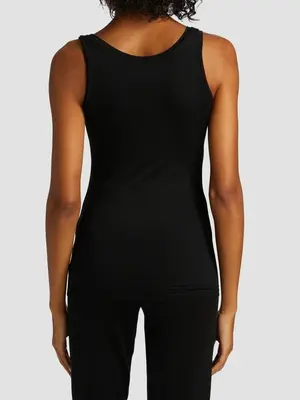 Majestic Filatures Soft Touch Scoop-neck Tank - Noir