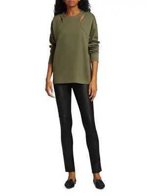 Akris Fancy Leather Pants