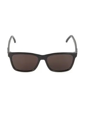 Saint Laurent 56mm Square Sunglasses - Black
