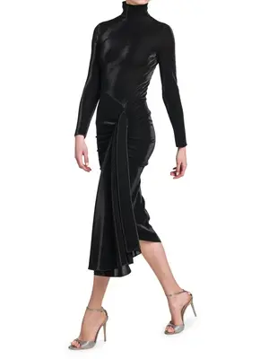 Giorgio Armani Draped Jersey Dress