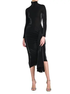 Giorgio Armani Draped Jersey Dress