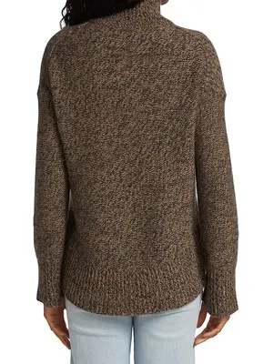Theory Karenia Mockneck Cashmere Sweater Size