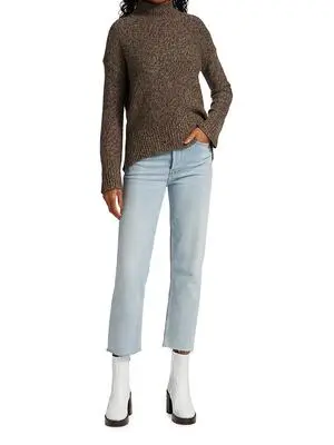 Theory Karenia Mockneck Cashmere Sweater Size