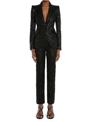 Alexander McQueen Floral Lace Jacket