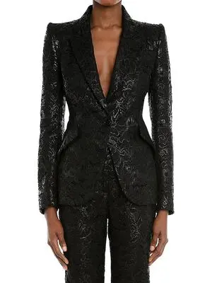 Alexander McQueen Floral Lace Jacket