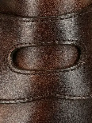 John Lobb Lopez Chunky Leather Penny Loafers