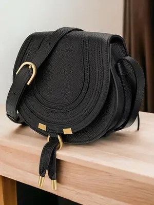 Chloé Marcie Saddle Bag - Black