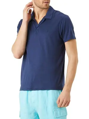 Vilebrequin Classic-fit Jersey Polo Bleu Marine