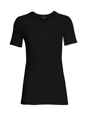 Theory Johnna Pima Cotton Tee - Black