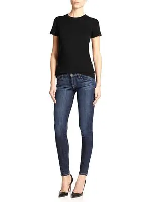Theory Johnna Pima Cotton Tee - Black