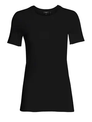 Theory Johnna Pima Cotton Tee - Black