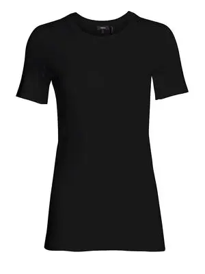 Theory Johnna Pima Cotton Tee - Black