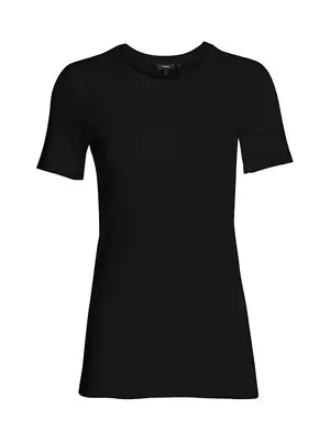 Theory Johnna Pima Cotton Tee - Black