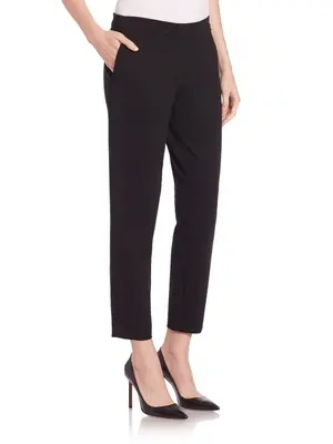 Theory Thaniel Twill Slim-fit Crop Pants