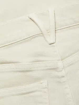 Veronica Beard Carson High-rise Ankle Flare Jeans - Ecru