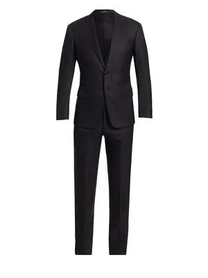 Giorgio Armani Wool Suit Black