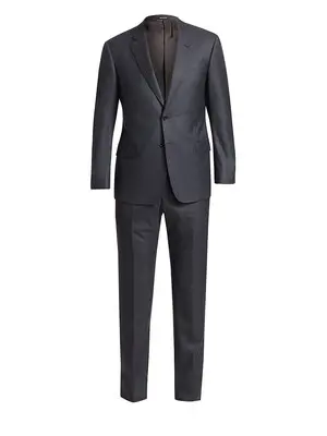 Giorgio Armani Wool Suit - Solid Dark
