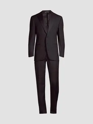 Canali Notch Lapel Tuxedo - Black