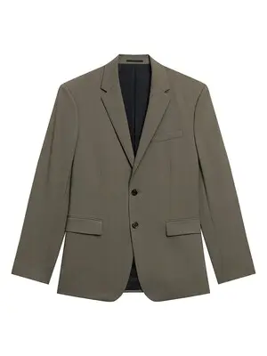 Theory Chambers Slim-fit Wool Sportcoat Moss