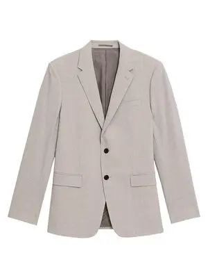 Theory Chambers Slim-fit Wool Sportcoat Sand Melange