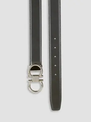 FERRAGAMO Gancini Buckle Cut-to-size Reversible Belt