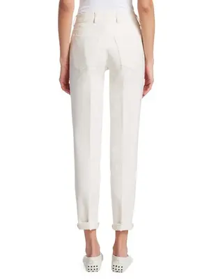 Akris Magda Slim Roll-hem Jeans