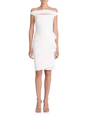 Chiara Boni La Petite Robe Melania Short Off-the-shoulder Dress