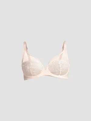 Simone Perele Delice Sheer Plunge Bra - Blush