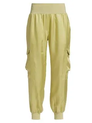 Cinq À Sept Giles Twill Cargo Joggers Artichoke