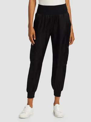 Cinq À Sept Giles Twill Cargo Joggers - Black