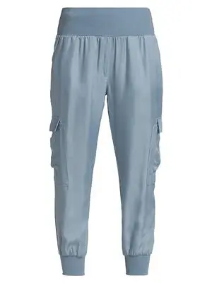 Cinq À Sept Giles Twill Cargo Joggers Cloudy Day