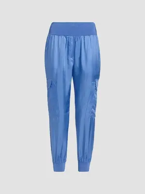 Cinq À Sept Giles Twill Cargo Joggers - Cobalt Wave