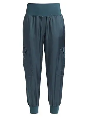 Cinq À Sept Giles Twill Cargo Joggers Onyx