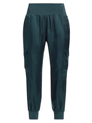 Cinq À Sept Giles Twill Cargo Joggers Peacock Blue