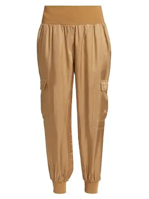 Cinq À Sept Giles Twill Cargo Joggers Sahara