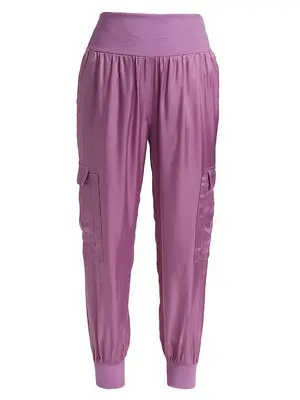 Cinq À Sept Giles Twill Cargo Joggers Violet