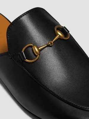 Gucci Princetown Leather Slipper - Black
