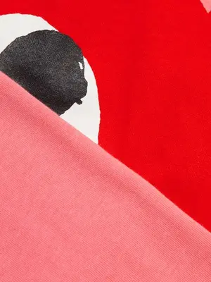 Play Comme Des Garcon Center Heart Graphic T-shirt - Pink