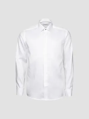 Eton Slim-fit Diamond Weave Formal Dress Shirt
