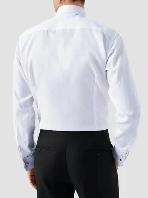 Eton Slim-fit Diamond Weave Formal Dress Shirt