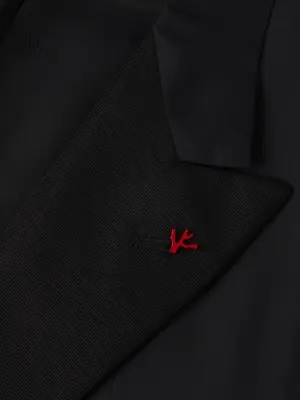 Isaia Sanita Two-button Wool Tuxedo - Navy