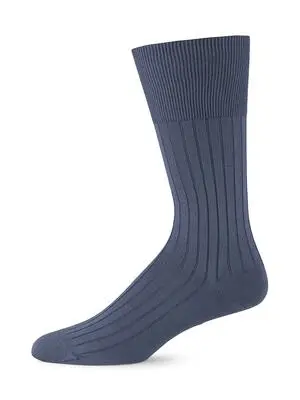 Marcoliani Cotton Dress Socks Avio