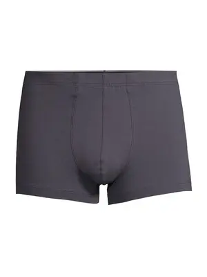 Hanro Cotton Superior Boxer Briefs Coal Grey